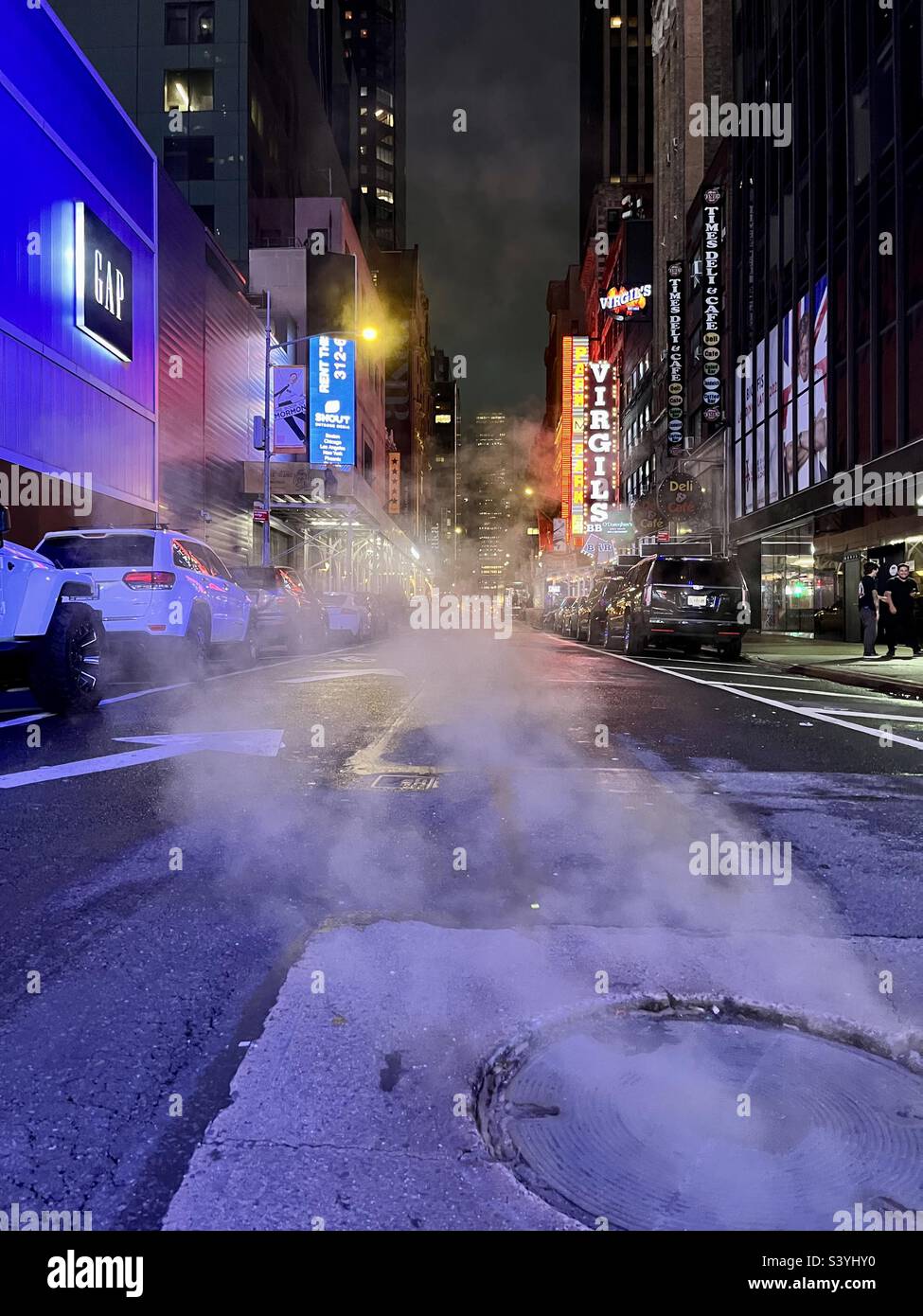 Times Square, NYC in the early hours -September 2022 Stock Photo - Alamy