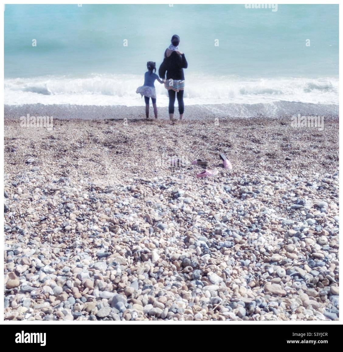 At the beach Stock Photo - Alamy