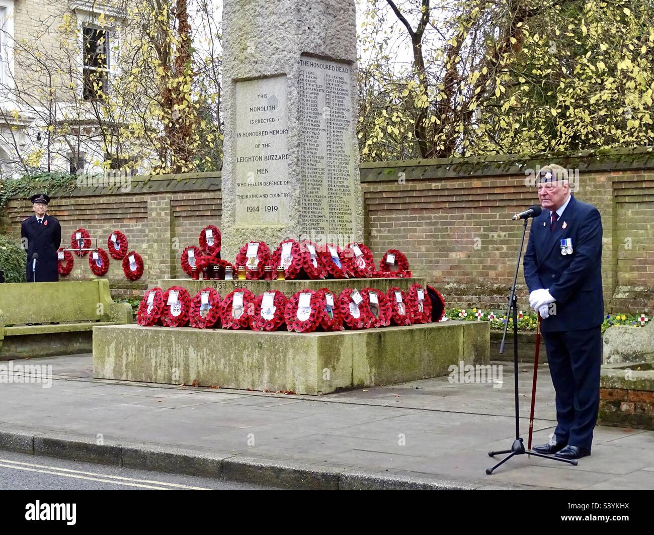 Remembrance Day in Leighton Buzzard in England Stock Photo - Alamy