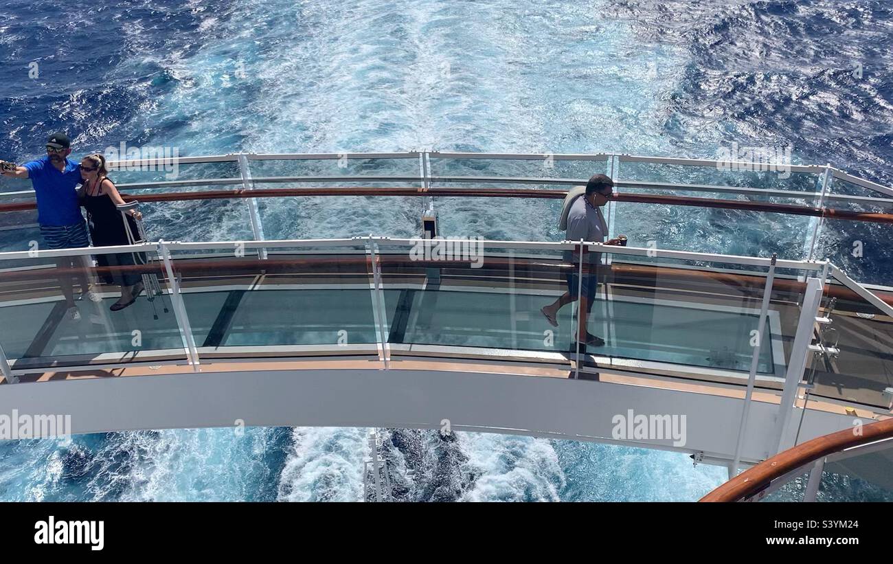 The Bridge of Sighs on the MSC Seashore cruise ship during a Caribbean ...