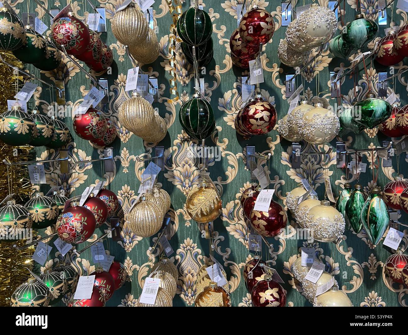 Christmas bauble decorations Stock Photo - Alamy