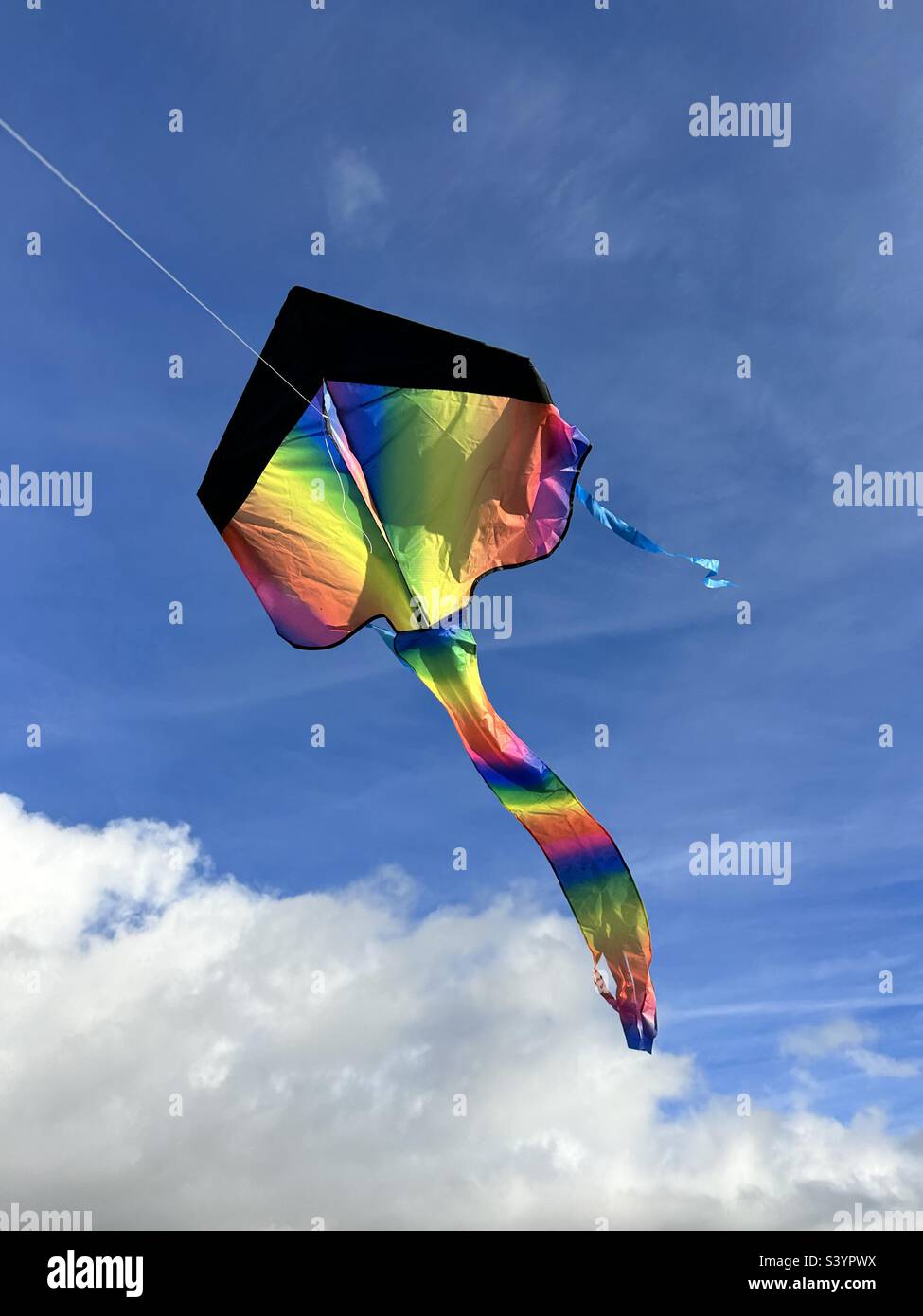 Kite with ribbon hi-res stock photography and images - Alamy