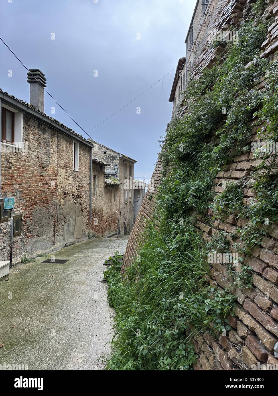 View of the old village of Spinetoli, Marche region, Italy Stock Photo ...