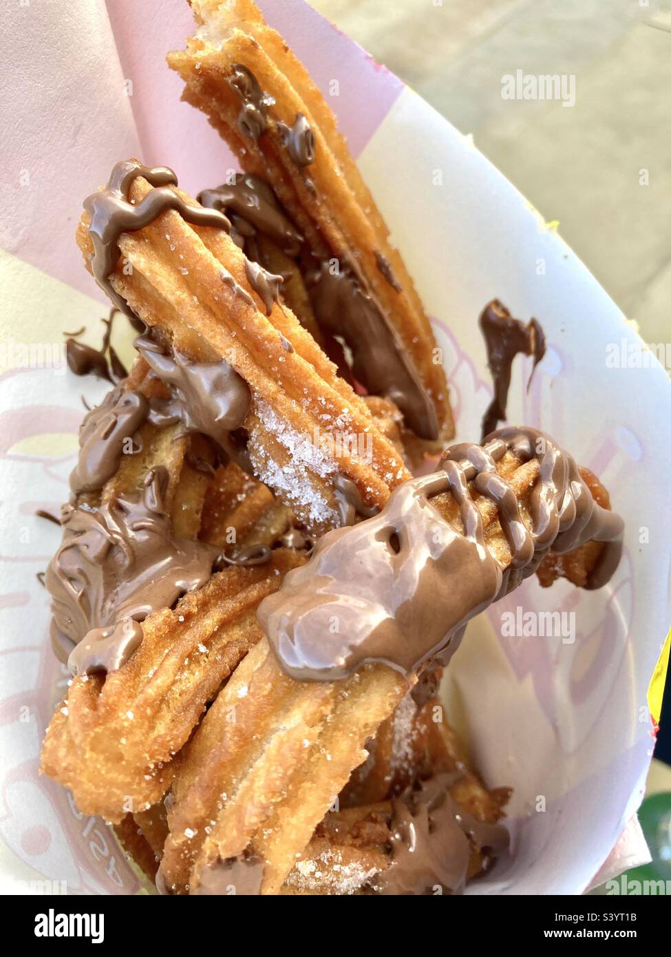 Churros sweet desert Stock Photo - Alamy