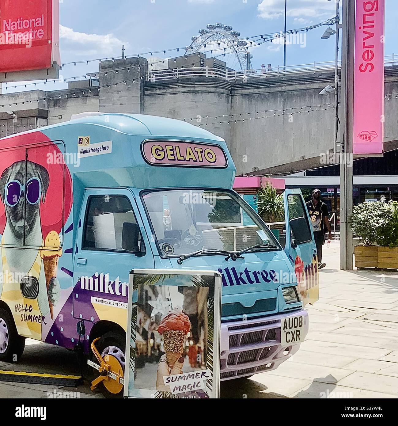 Ice cream van serving hi-res stock photography and images - Alamy