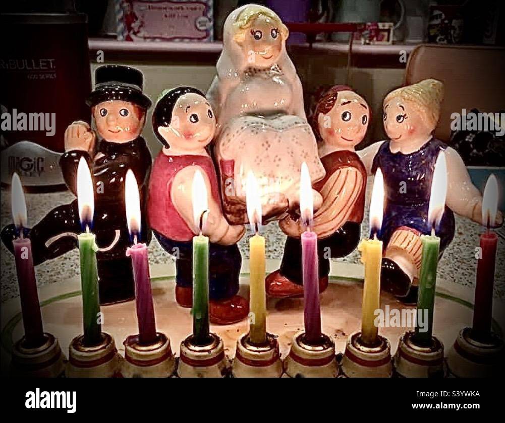 Chanukah lights hi-res stock photography and images - Alamy
