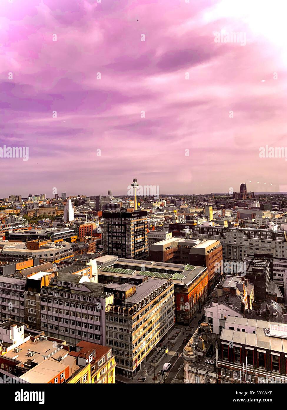 Liverpool skyline sunset hi-res stock photography and images - Alamy