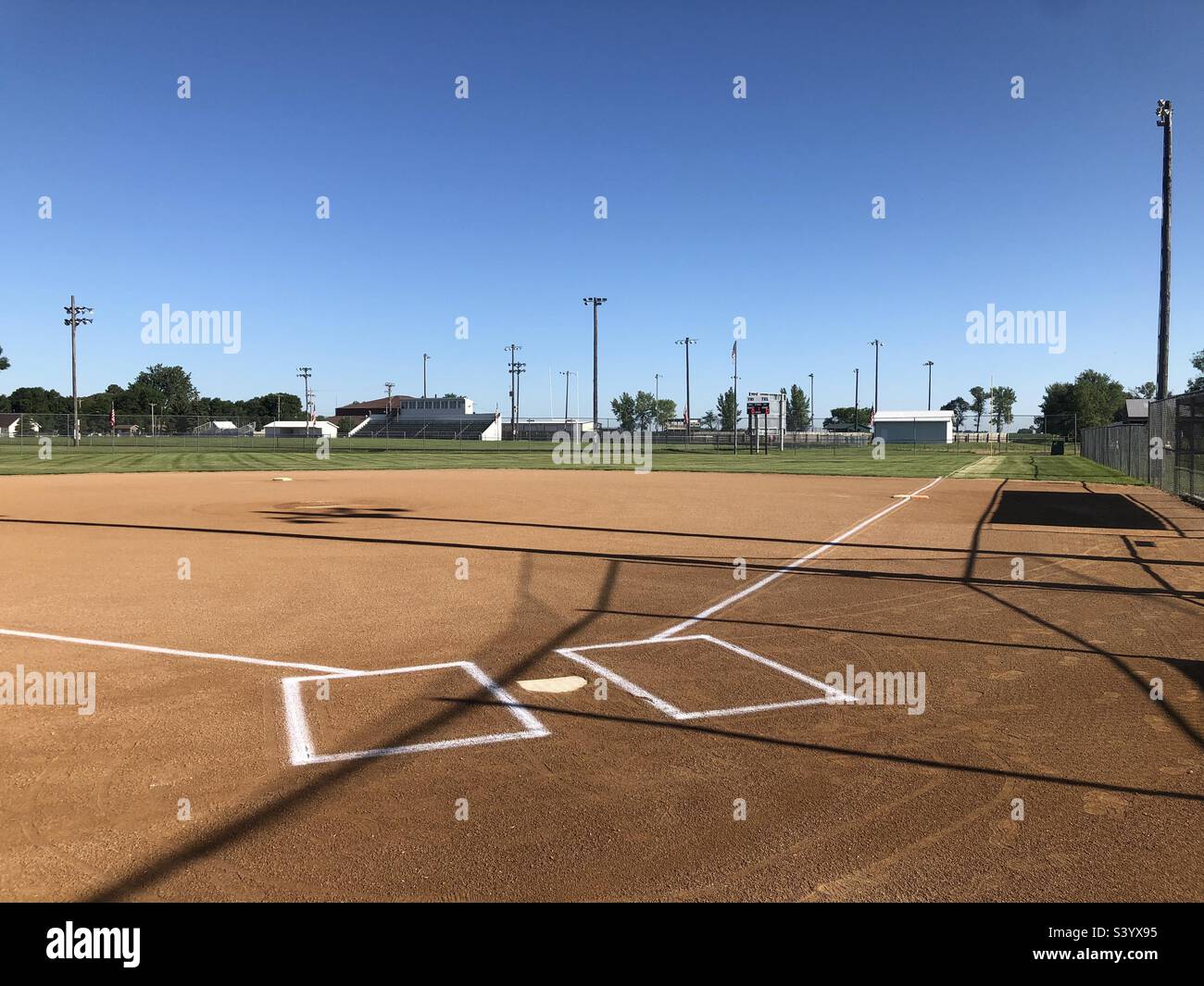 Baseball softball home plate hi-res stock photography and images - Alamy