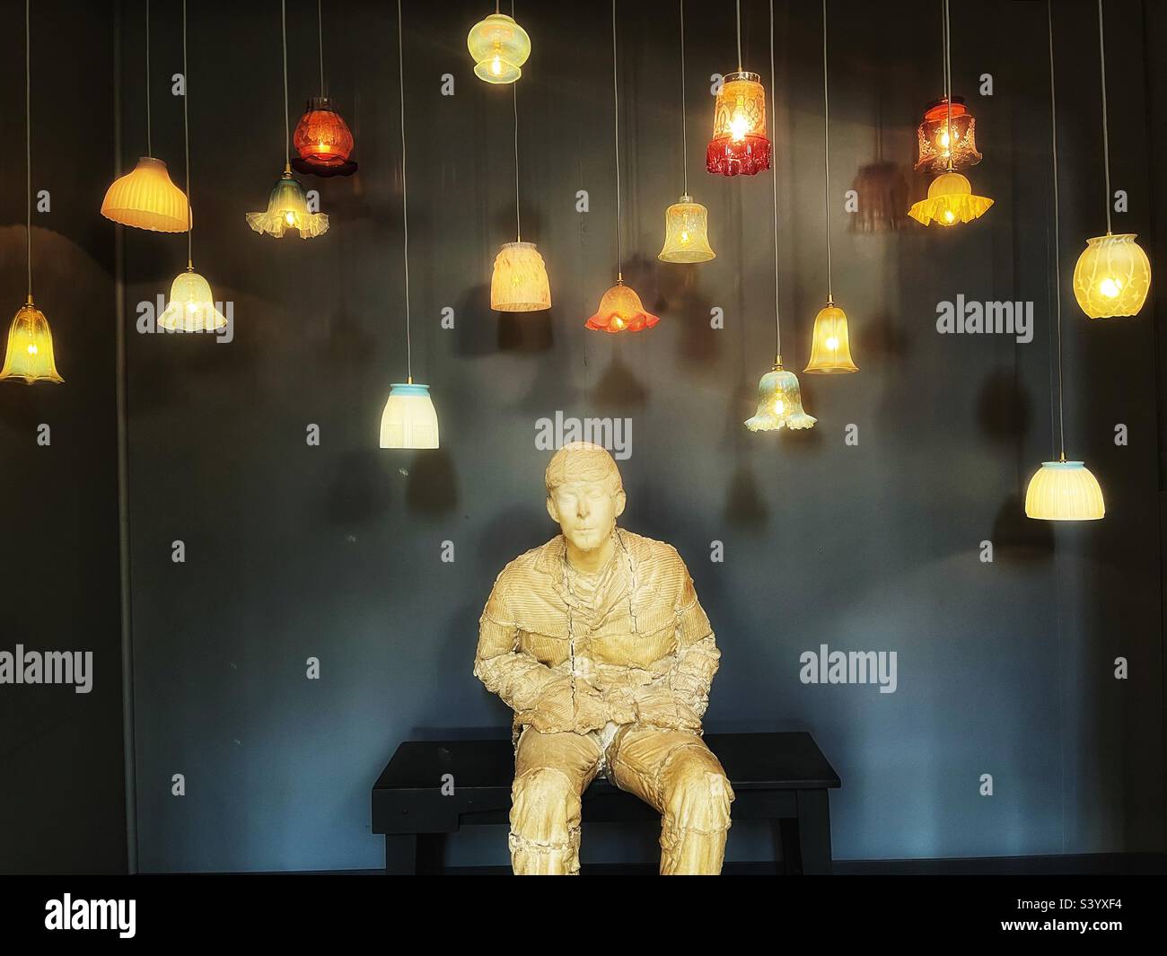 Portrait of Peter by Peter Palmer, is an almost life-size sculpture of ...