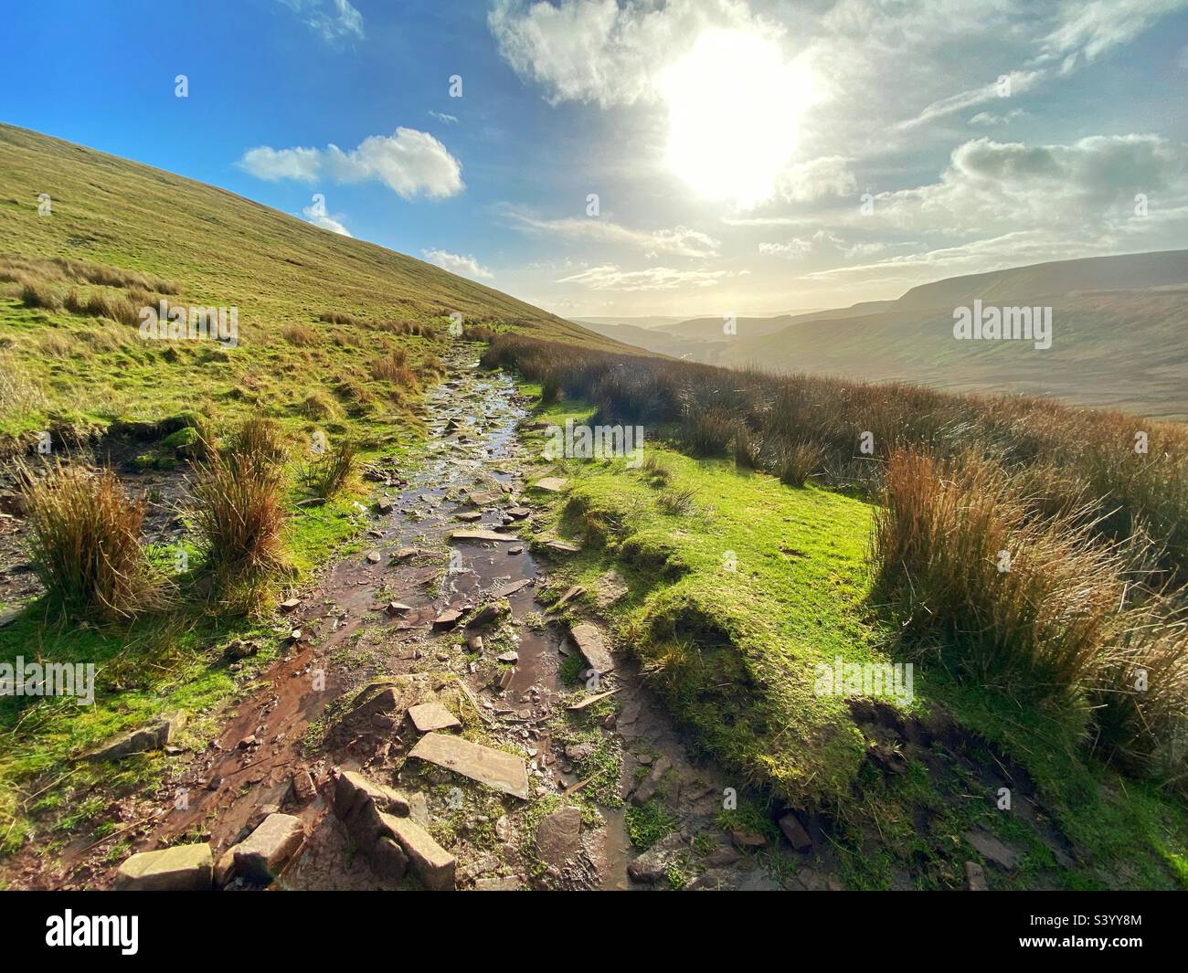 A photograph of a mountain path Stock Photo - Alamy