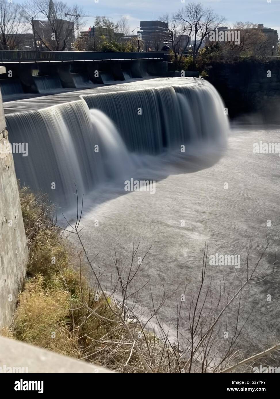 Rideau Falls long exposure on a beautiful Fall day Stock Photo - Alamy
