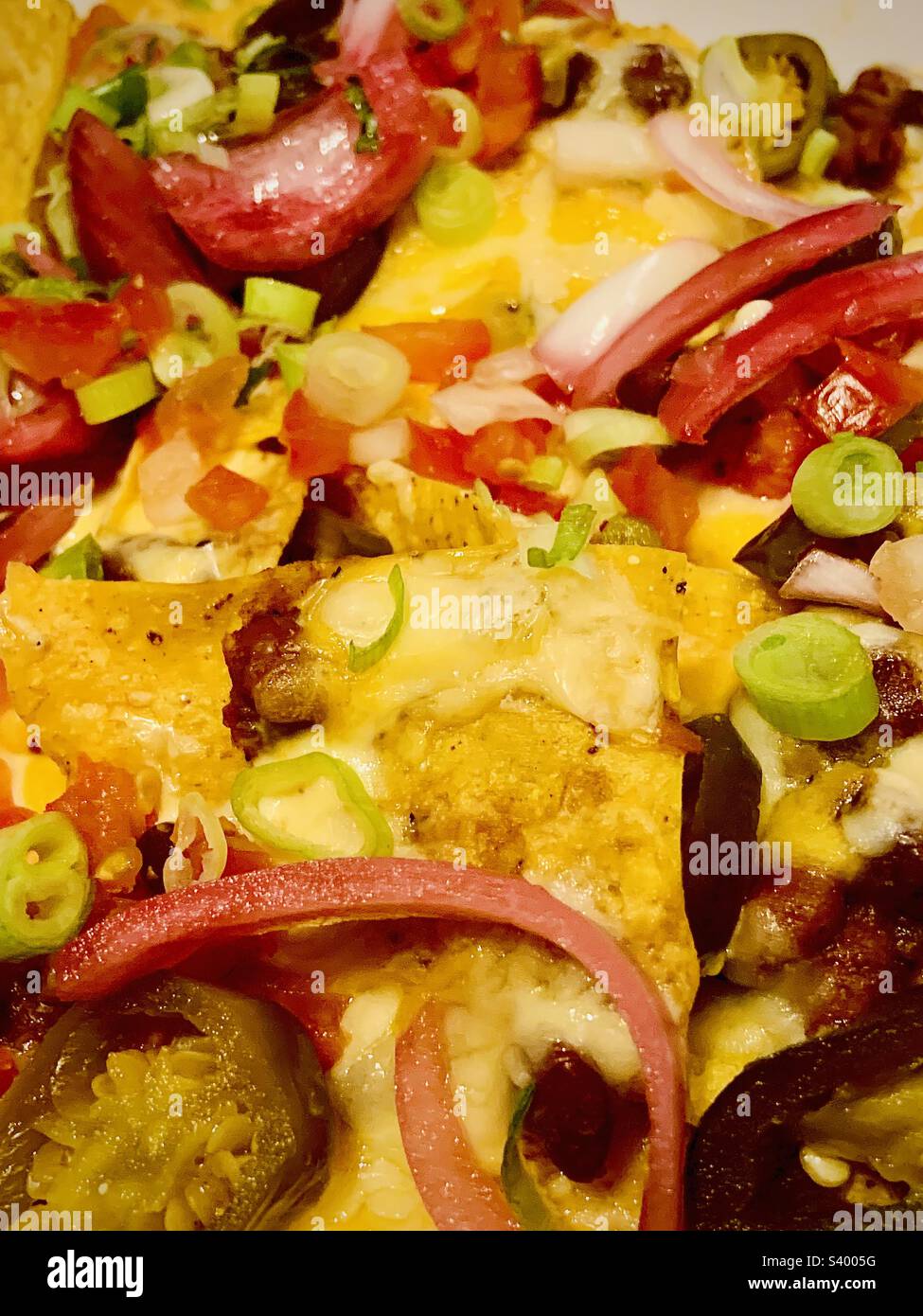 Chilli cheese nachos hi-res stock photography and images - Alamy