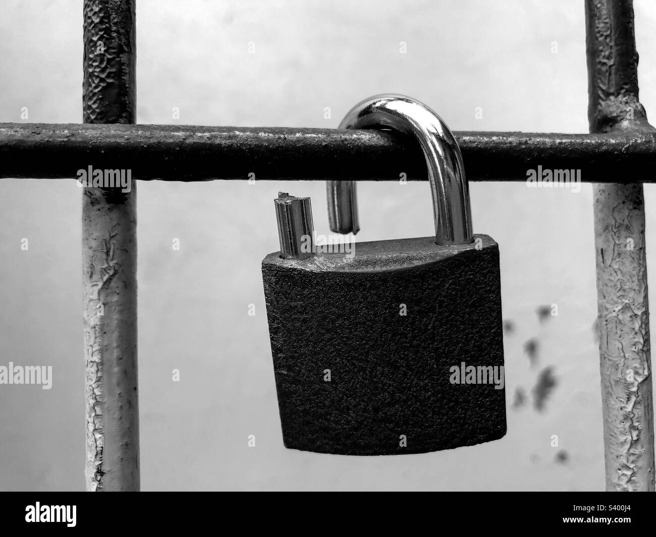 Broken lock Black and White Stock Photos & Images - Alamy