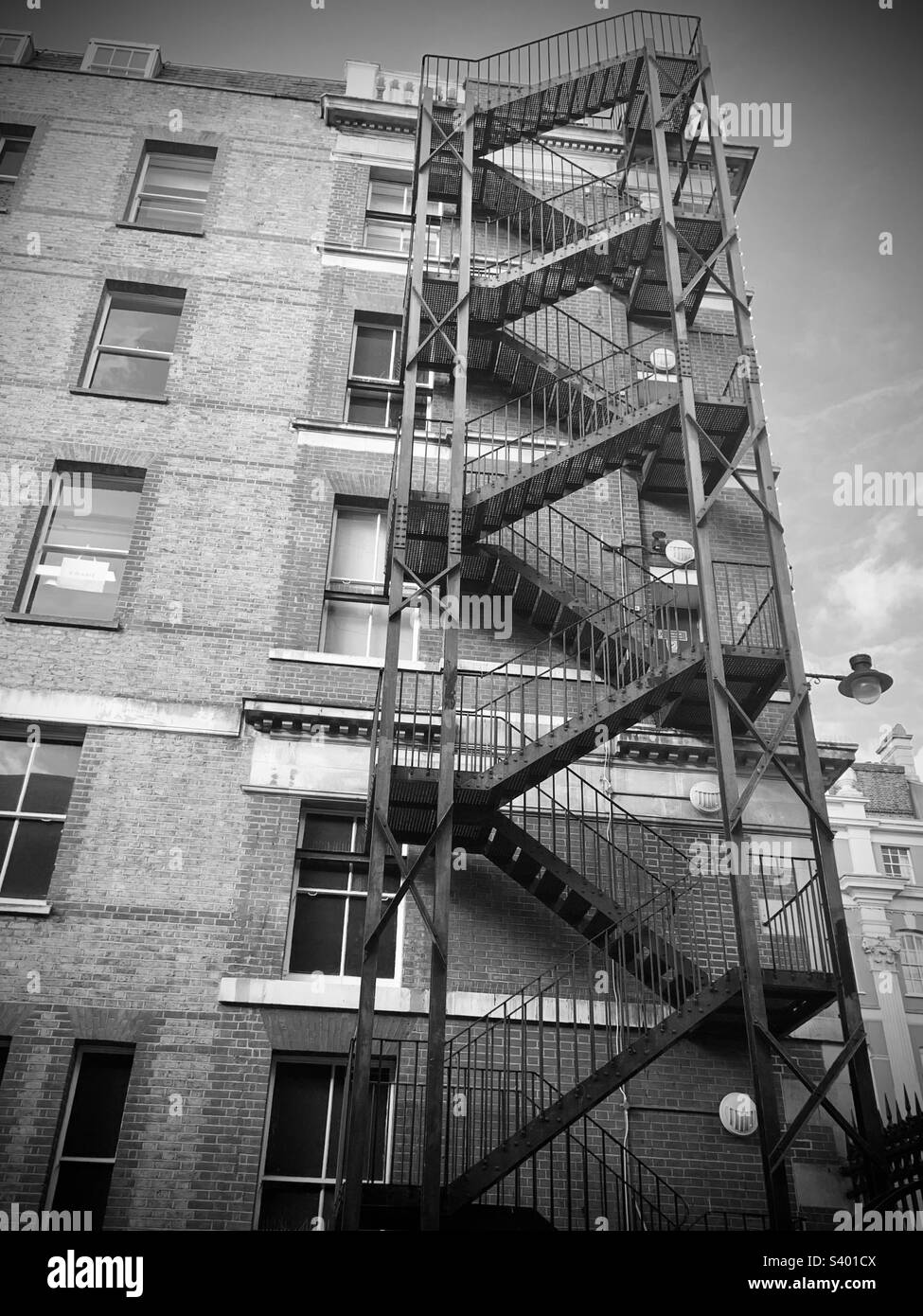 Office block stairs Black and White Stock Photos & Images - Alamy