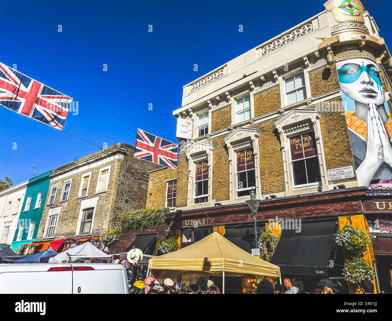 Portobello road, London Stock Photo - Alamy