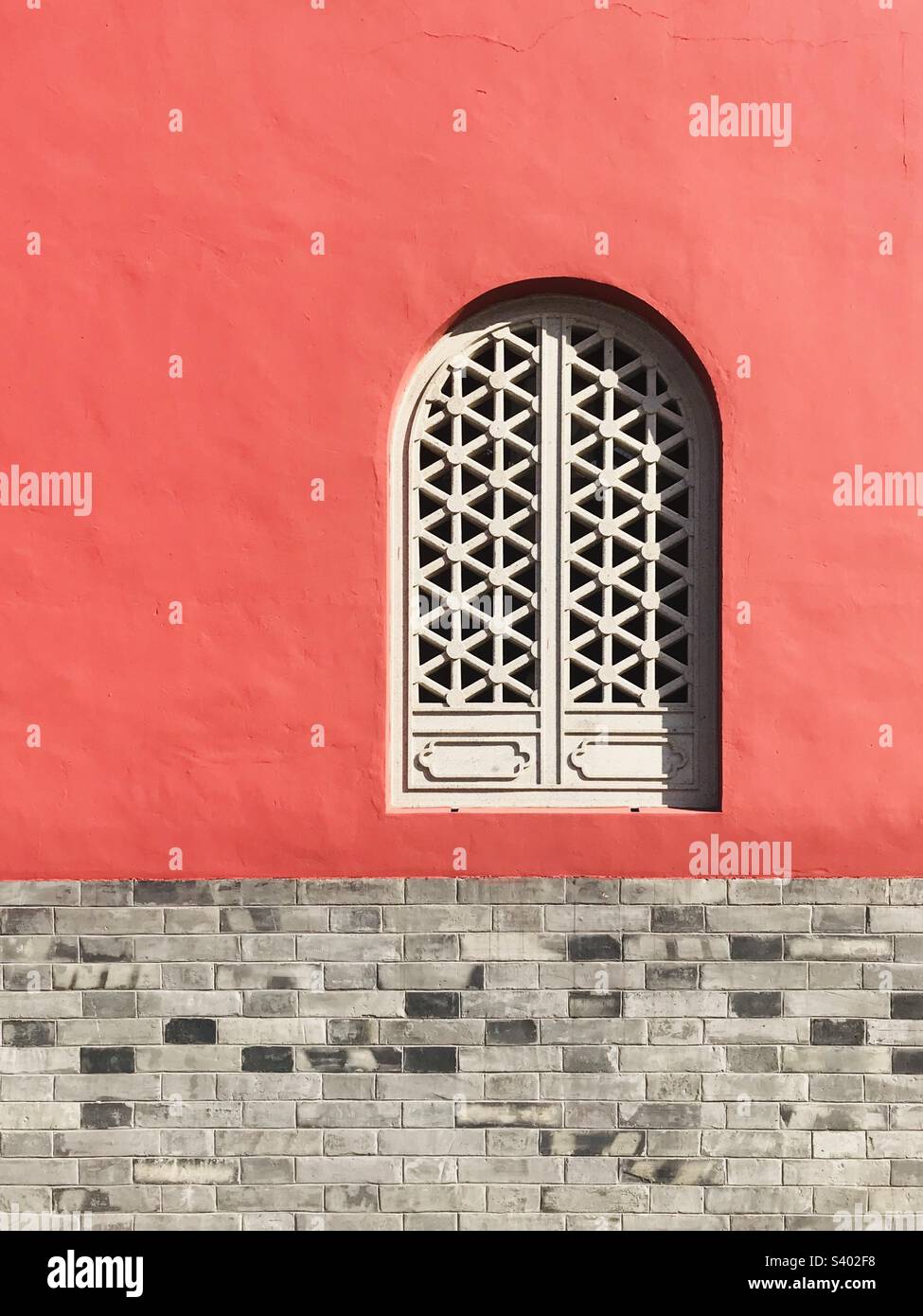 Red Ancient city walls Stock Photo - Alamy