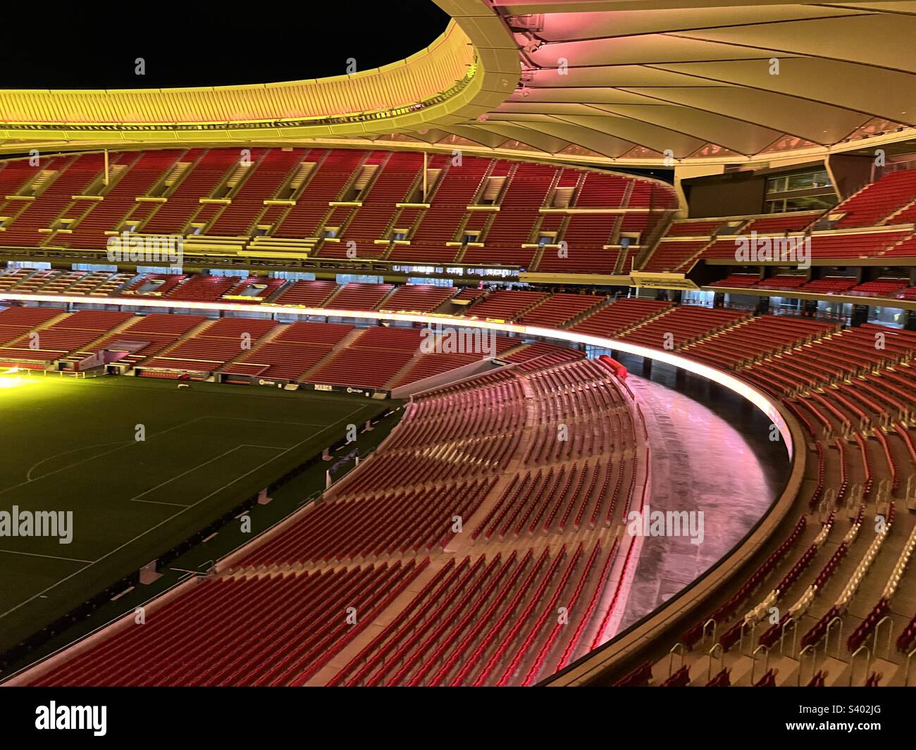 Inside football stadium and night hi-res stock photography and images ...