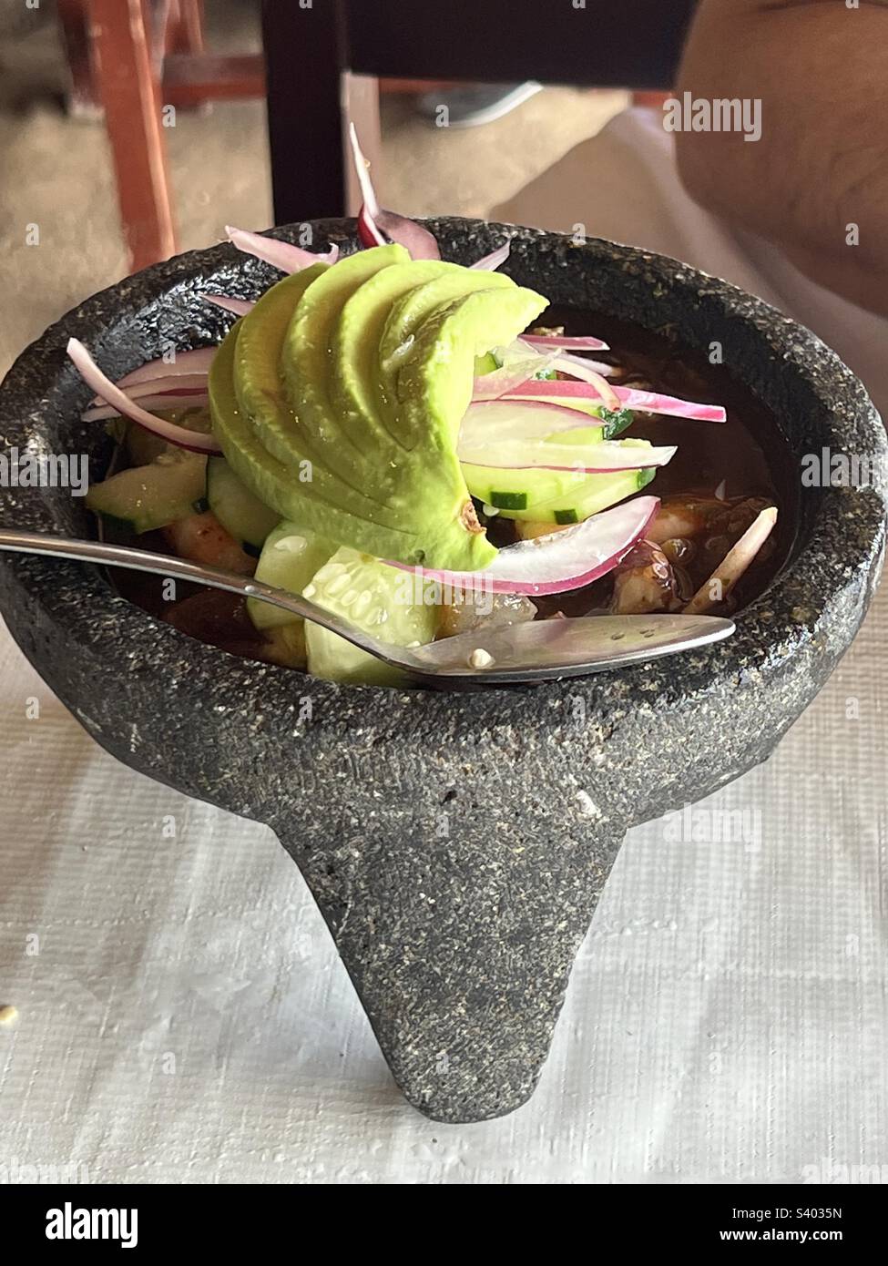 Aguachile en molcajete hi-res stock photography and images - Alamy