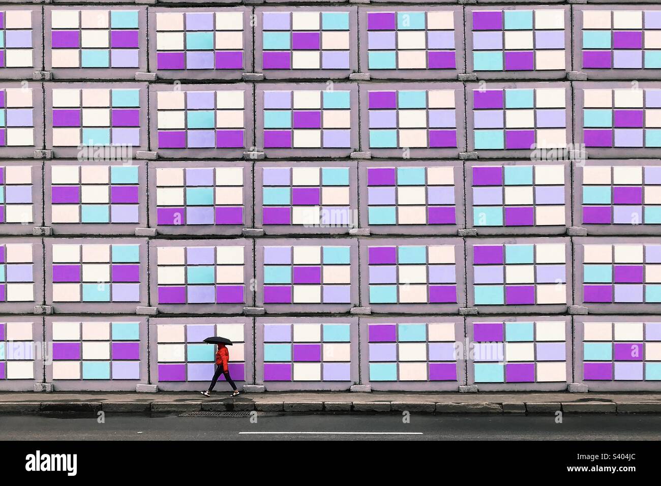 Purple geometric pattern Stock Photo - Alamy