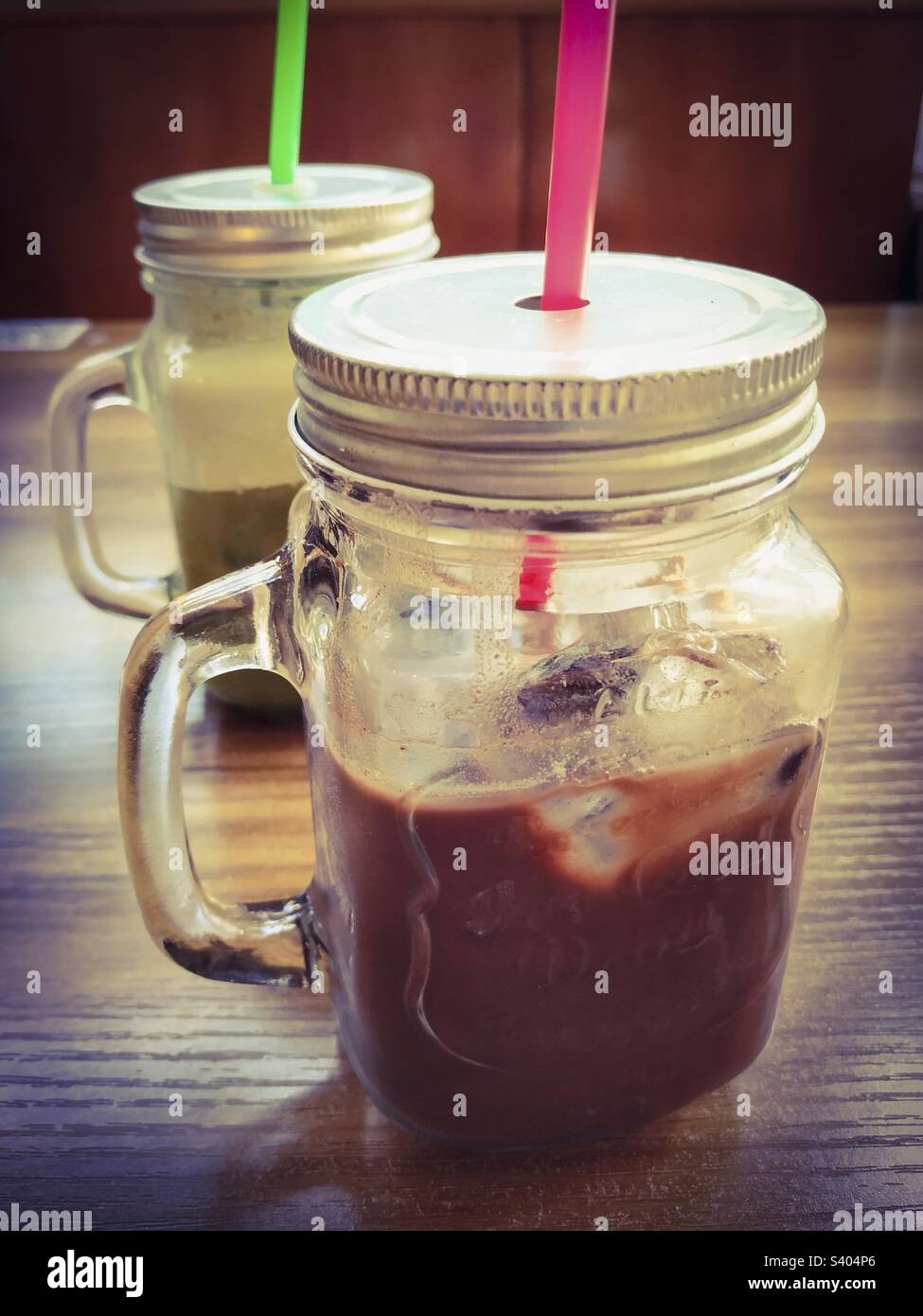 Matcha milkshakes hi-res stock photography and images - Alamy