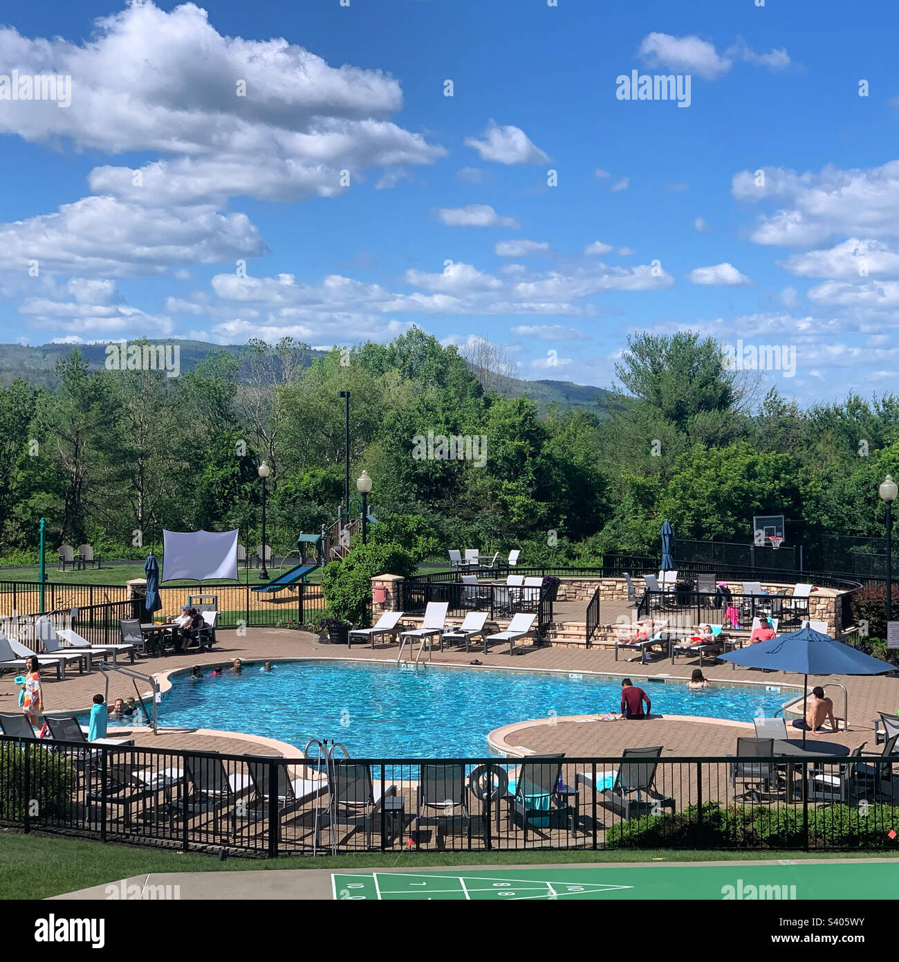 June, 2022, Swimming pool, Holiday Inn Resort Lake George—Adirondack ...