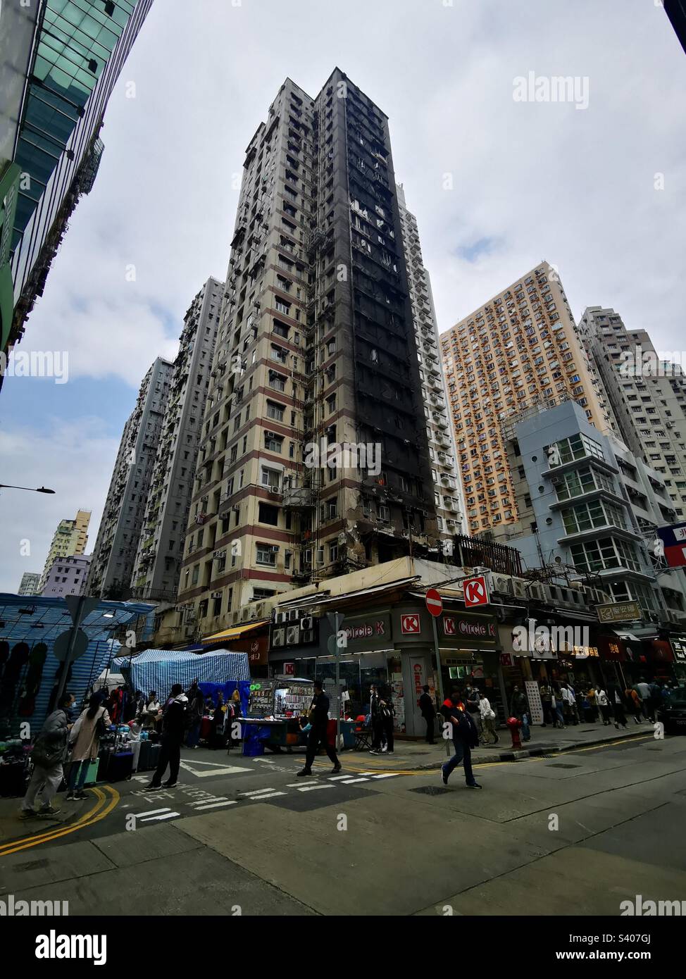 The burnt building on Dundas street which caught fire on December 10th ...