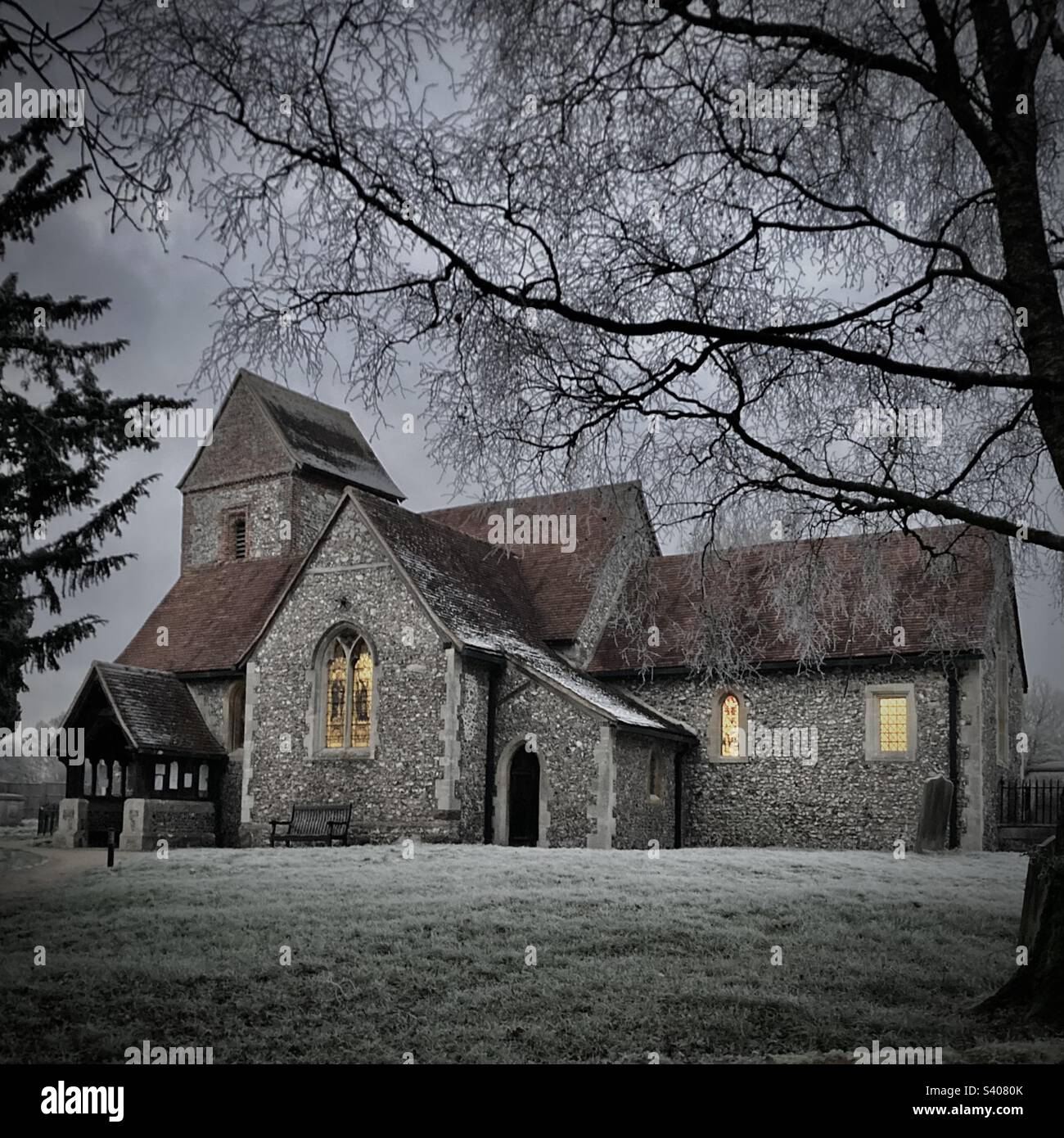 English church eerie hi-res stock photography and images - Alamy