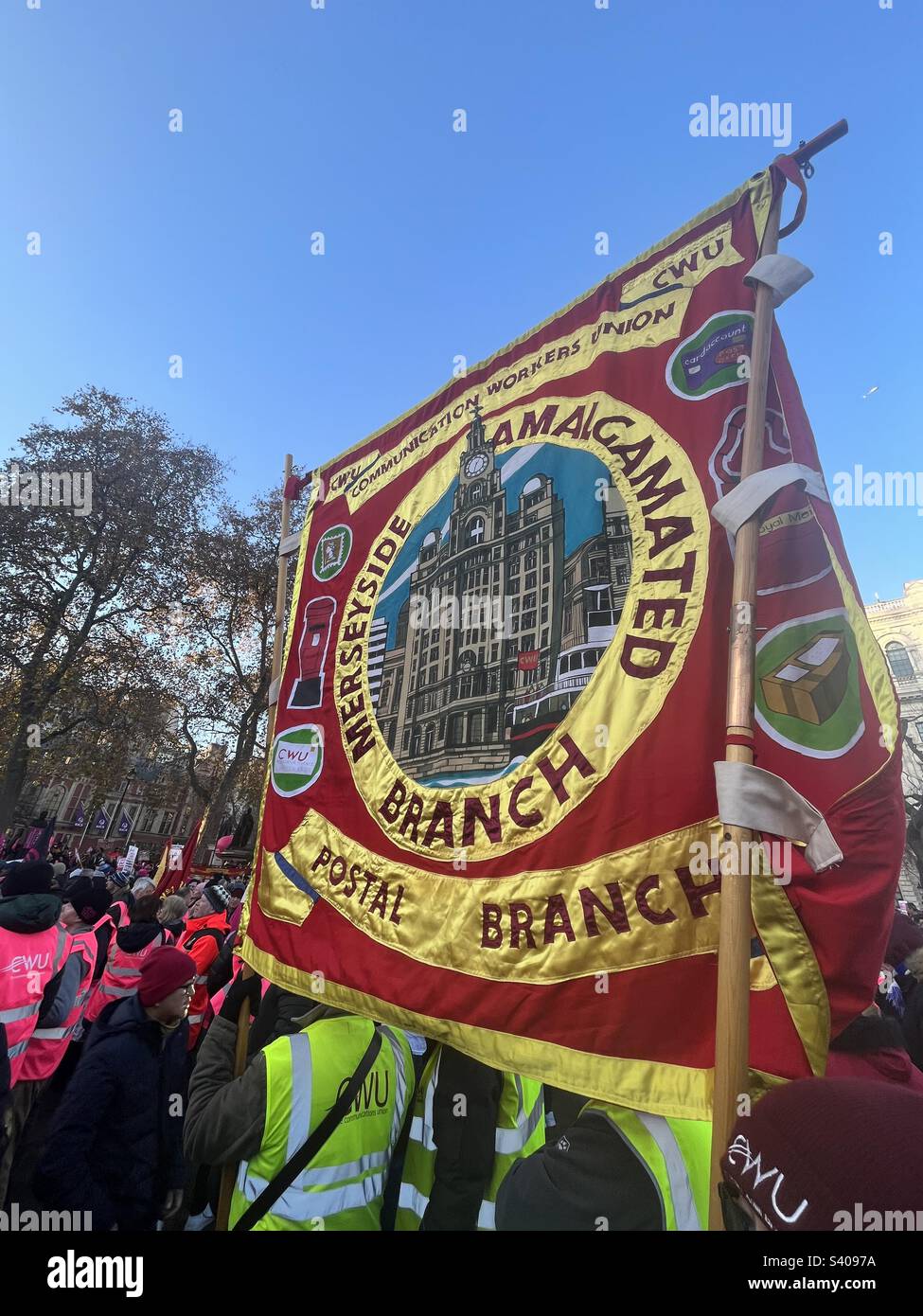 Trade union banner hi-res stock photography and images - Alamy