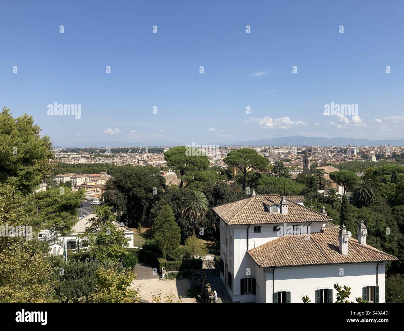 Rome skyline from the Gianicolo hill Stock Photo - Alamy