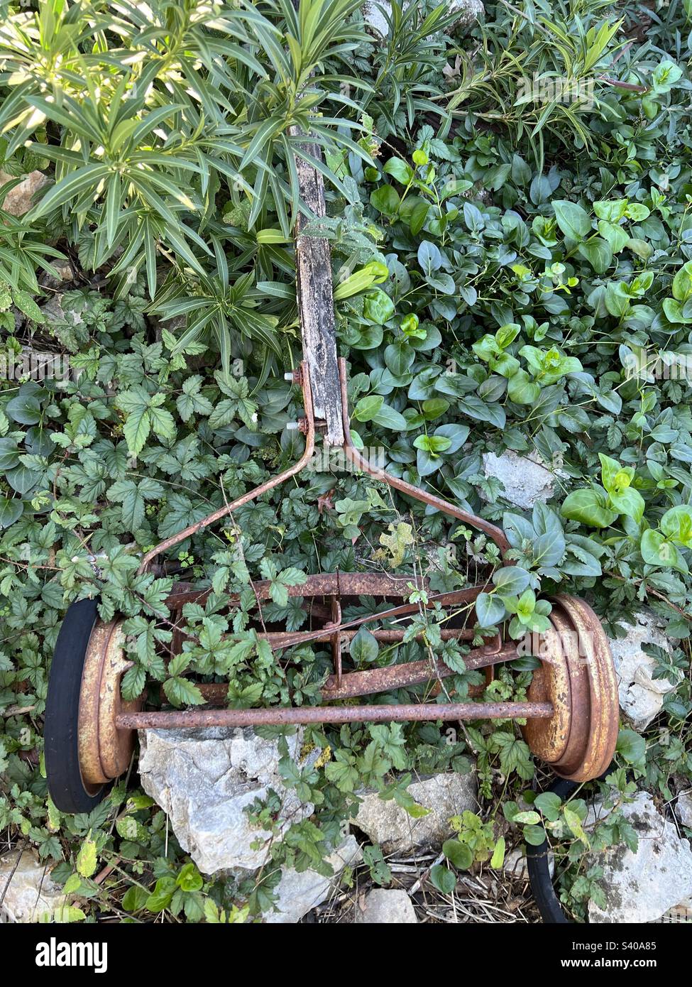 Antique rotary mower hi-res stock photography and images - Alamy