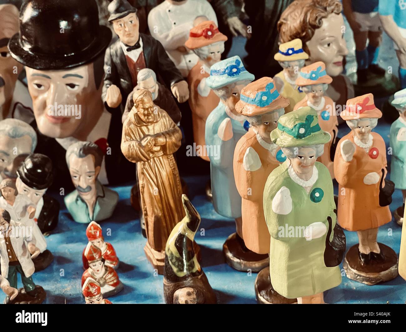 Queen Elizabeth nativity figurine, Naples, Via San Gregorio Armeno a ...