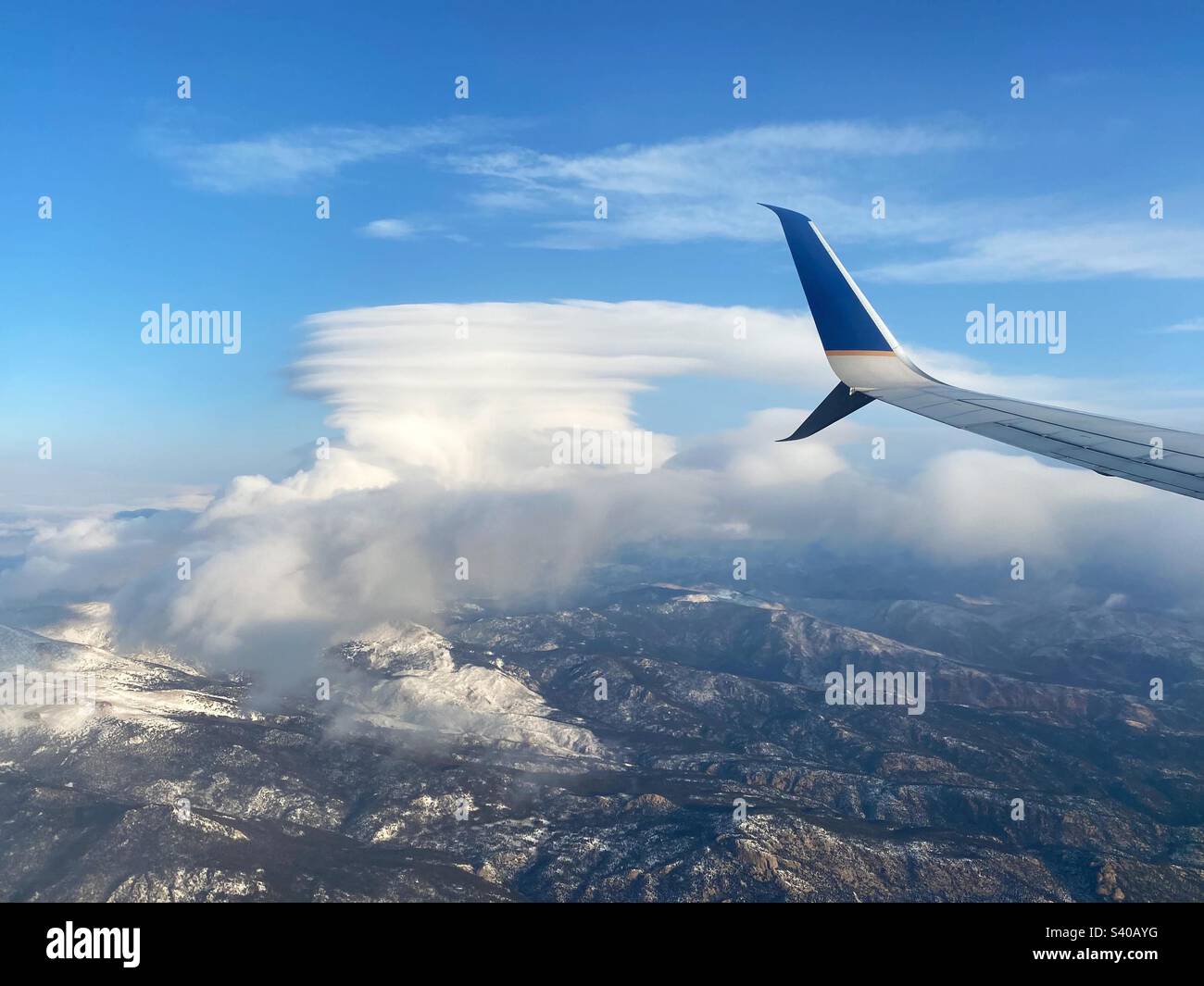 Aerial lenticular cloud hi-res stock photography and images - Alamy