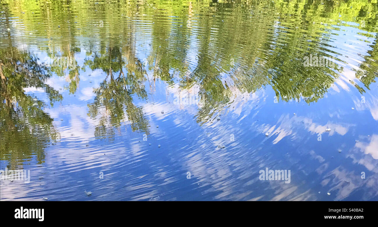 Reflection on water Stock Photo - Alamy