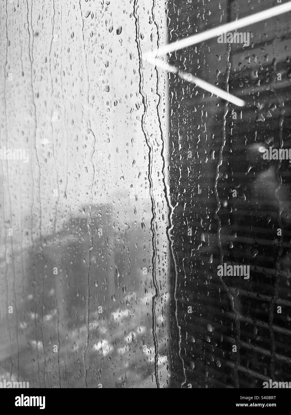 Rain drops on window Stock Photo - Alamy