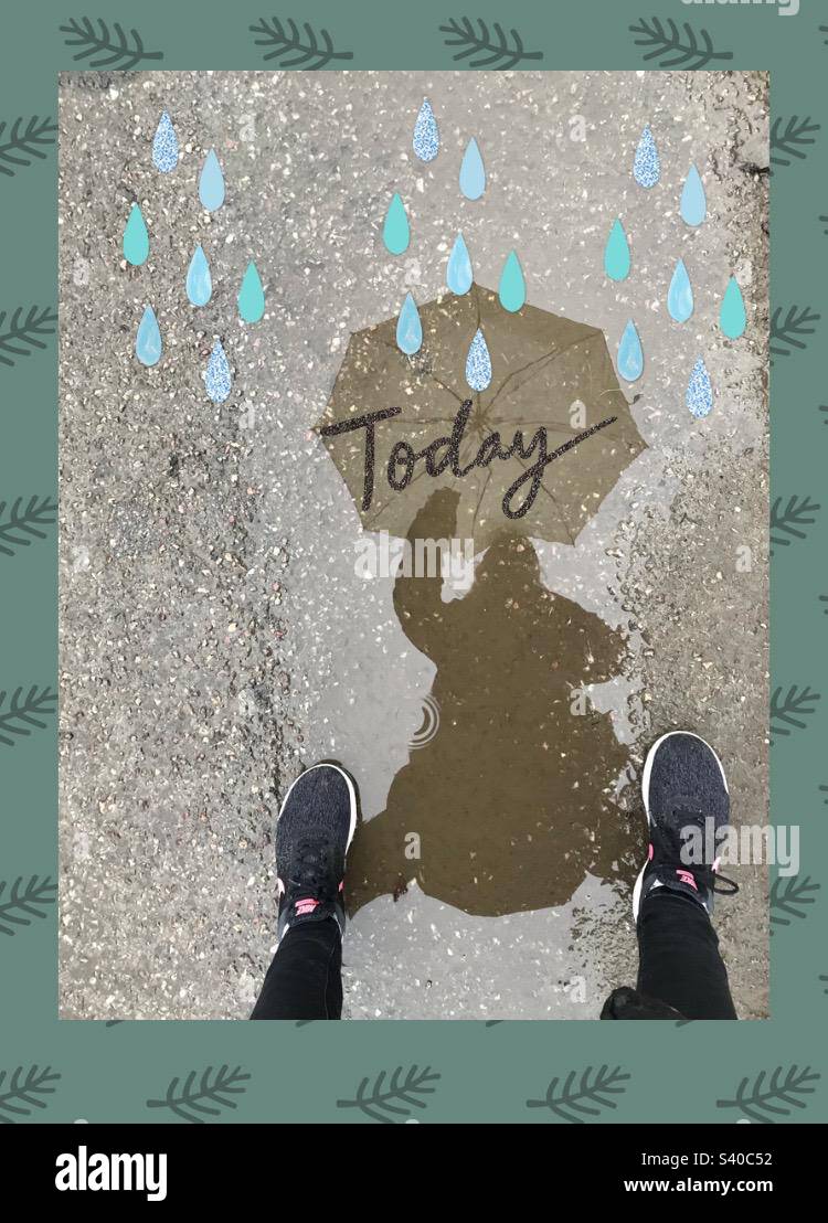 Weather raining reflection hi-res stock photography and images - Alamy