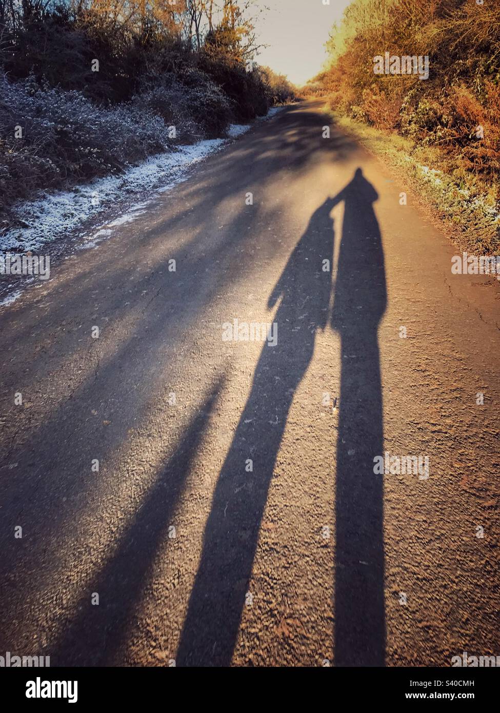 Mother child walking road hi-res stock photography and images - Alamy