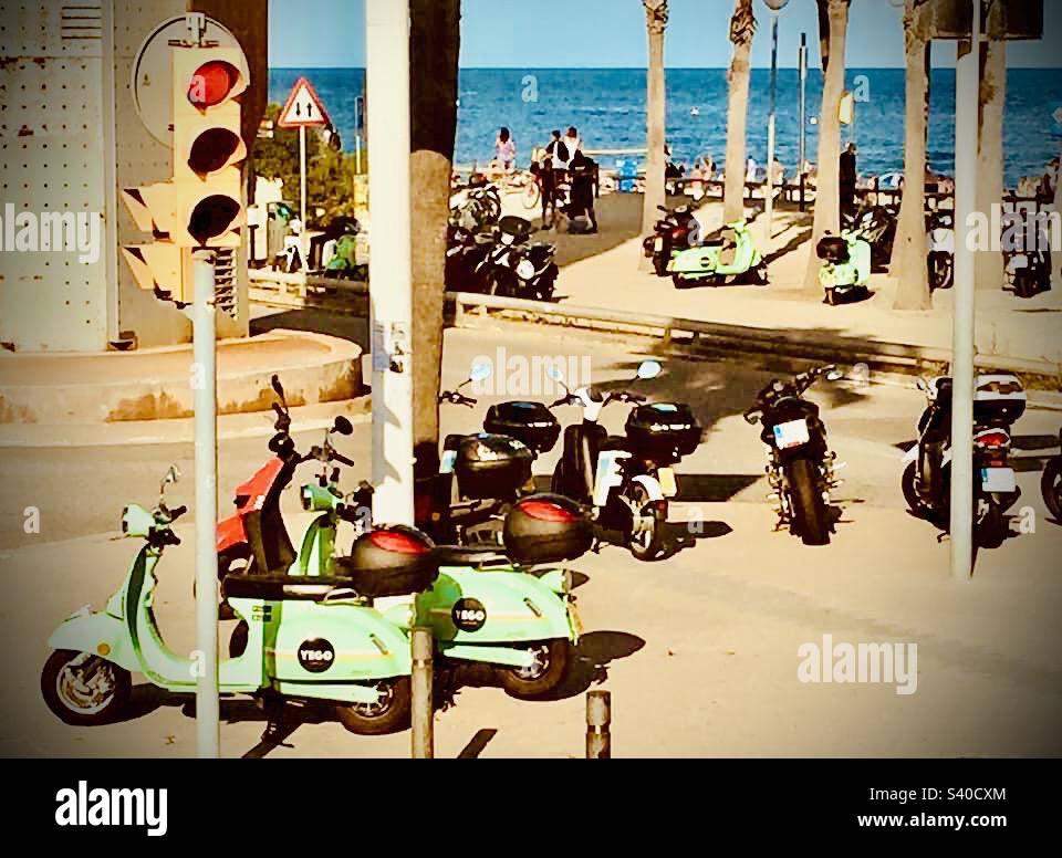 Mopeds spain hi-res stock photography and images - Alamy
