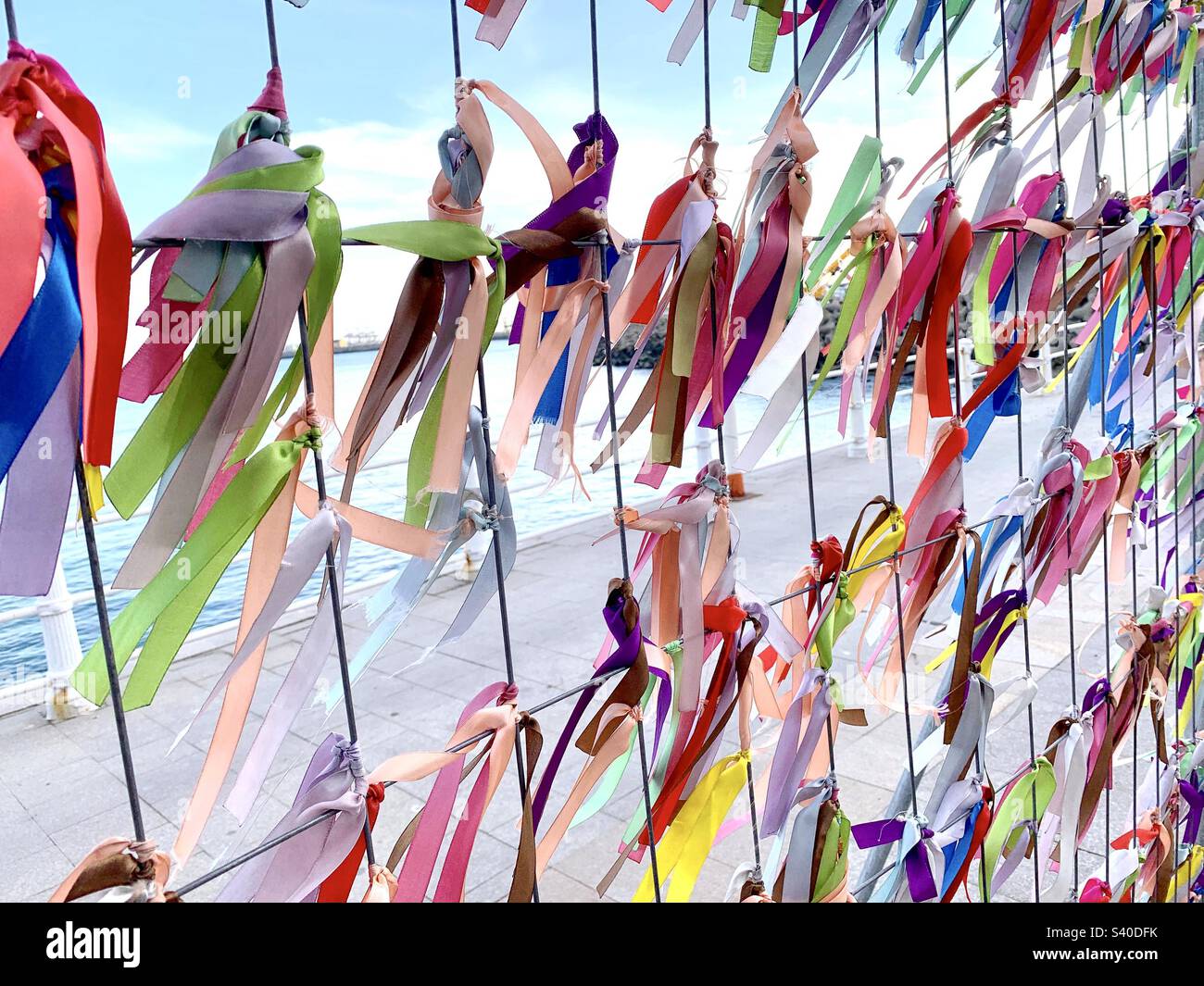 White net ribbon hi-res stock photography and images - Alamy