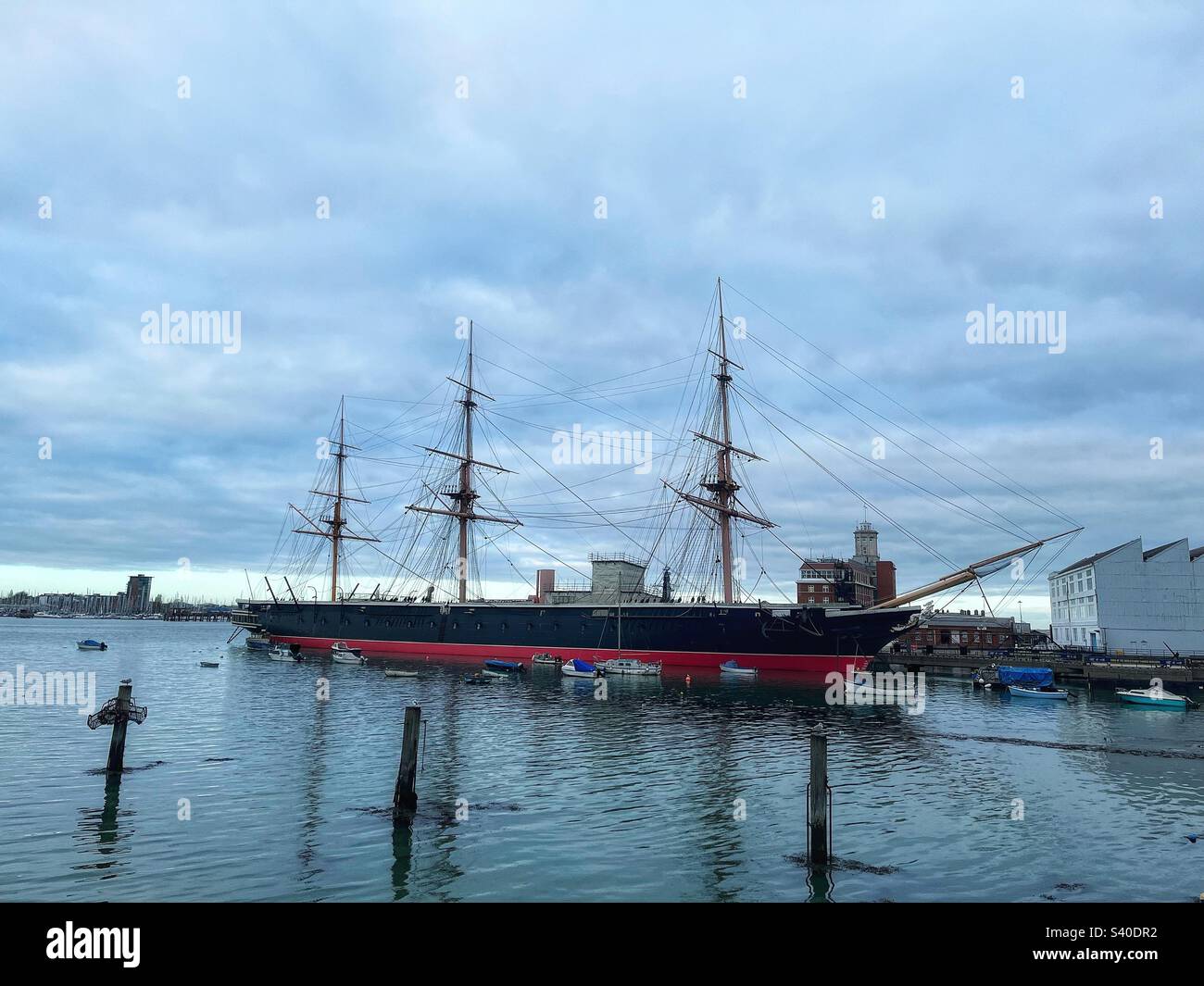 HMS Warrior is a 40-gun steam-powered armoured frigate for the Royal ...