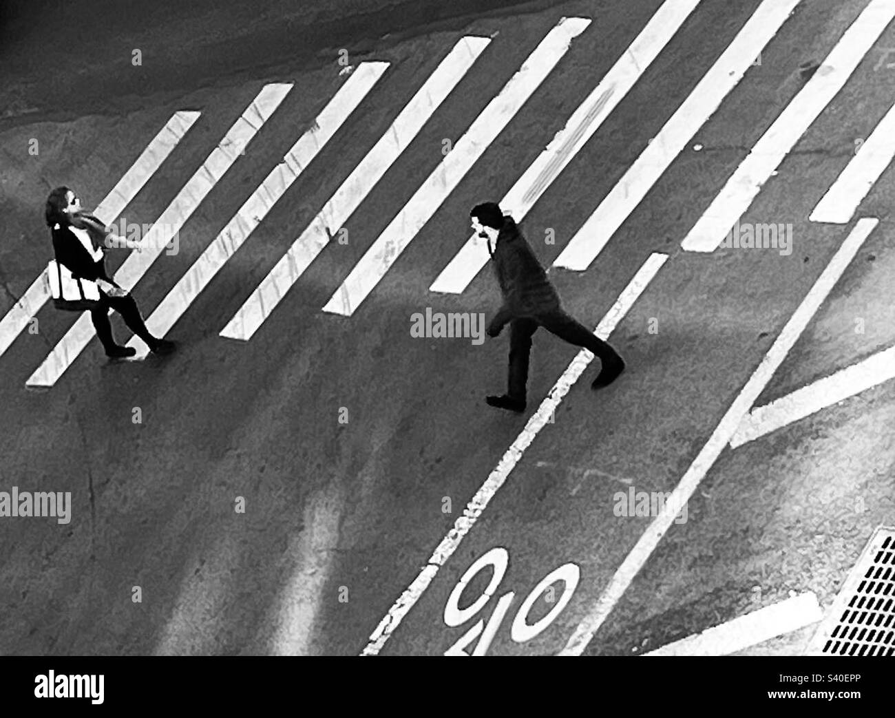 City marking Black and White Stock Photos & Images - Alamy