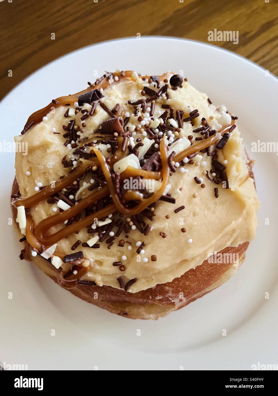 Luxury fully loaded caramel doughnut Stock Photo - Alamy