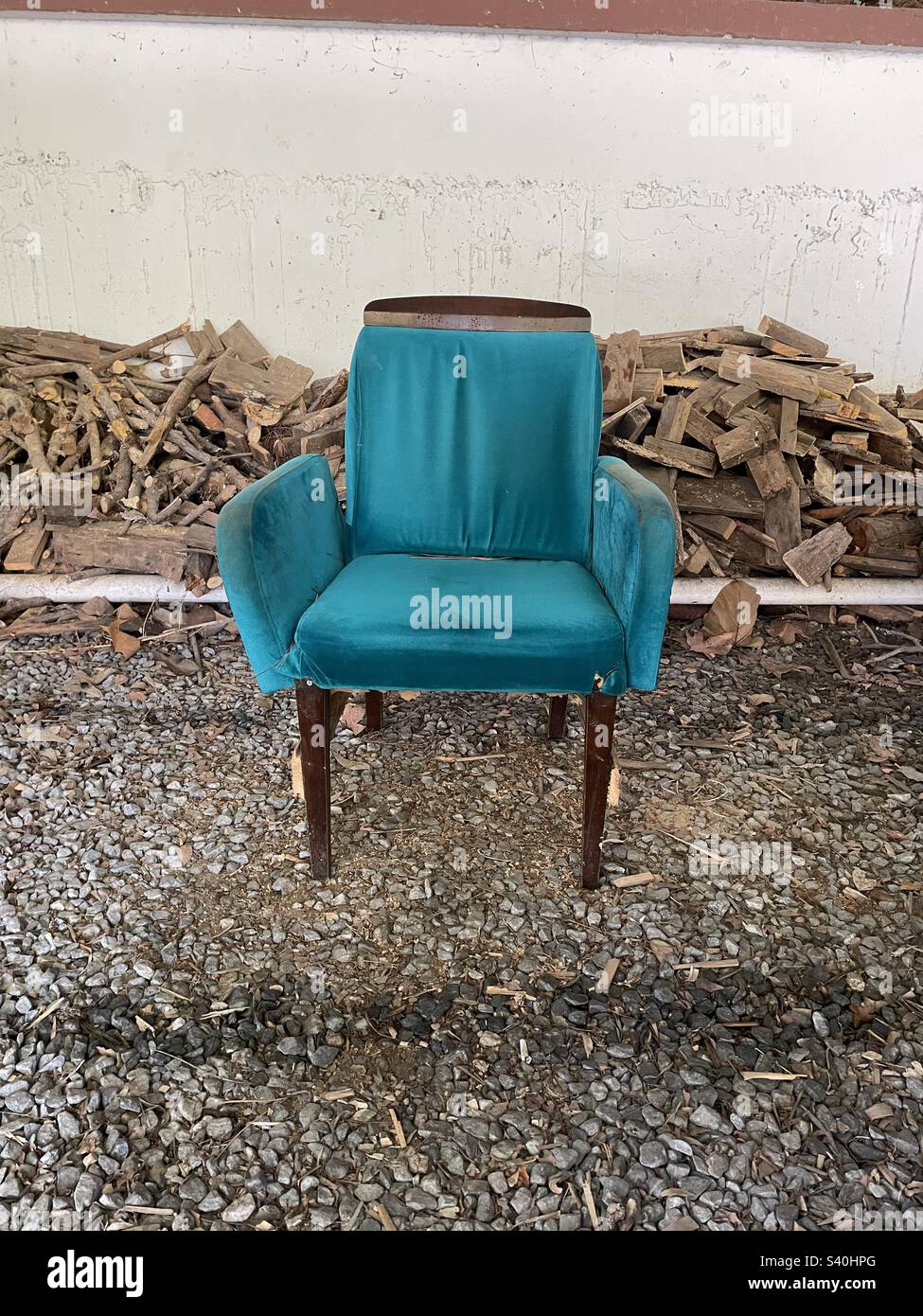 Blue chair hi-res stock photography and images - Alamy