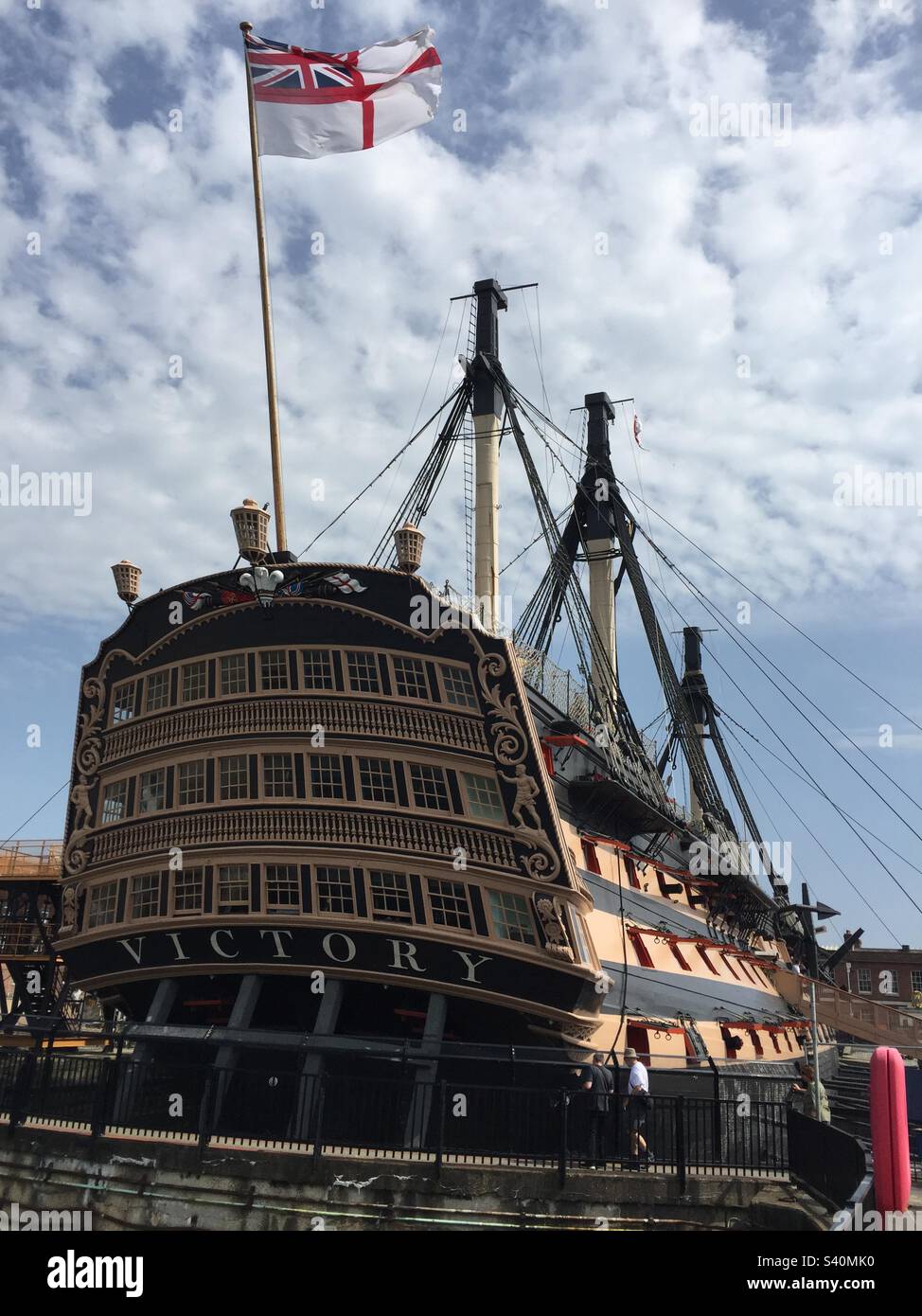 HMS Victory, viewed from stern, Portsmouth, May 2018 Stock Photo - Alamy
