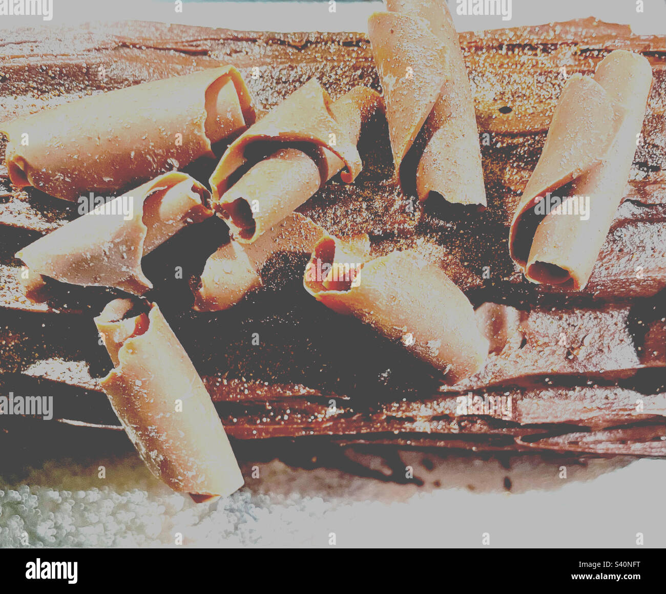 Christmas chocolate log cake hi-res stock photography and images - Alamy
