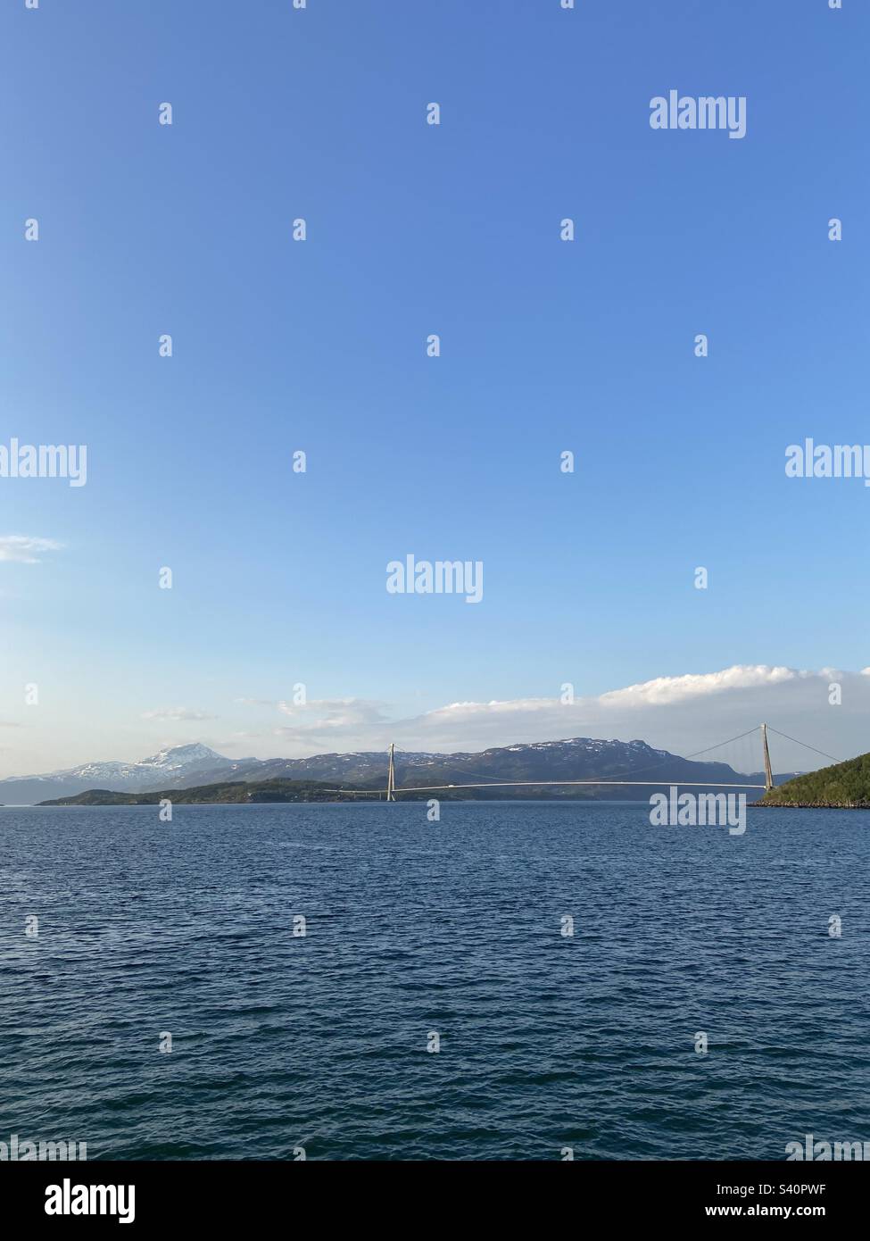 View of the Hålogalandsbrua from Narvik Stock Photo - Alamy
