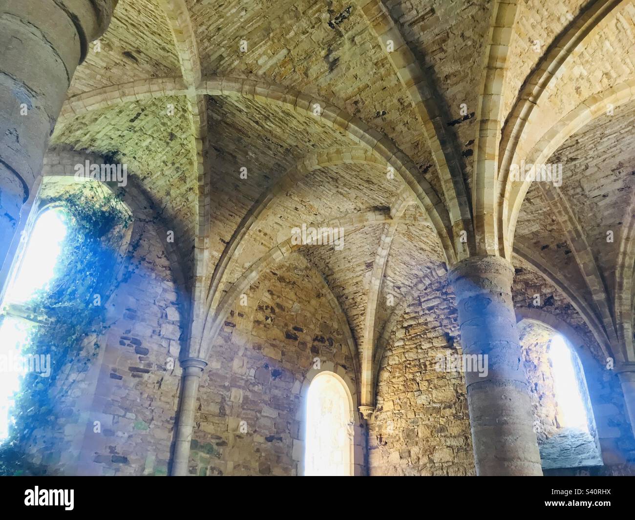 Vaulted stone ceiling hi-res stock photography and images - Alamy