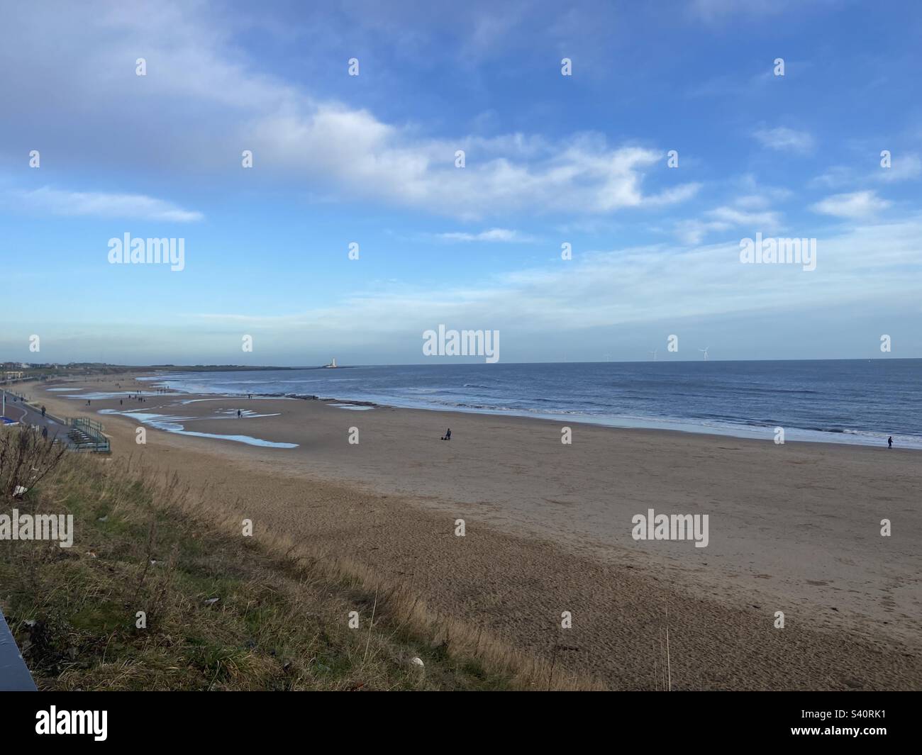 Whitley bay beach Stock Photo - Alamy