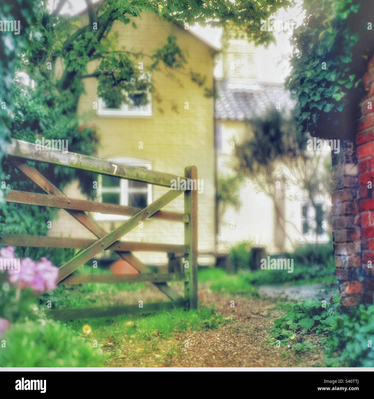 The open gate Stock Photo - Alamy