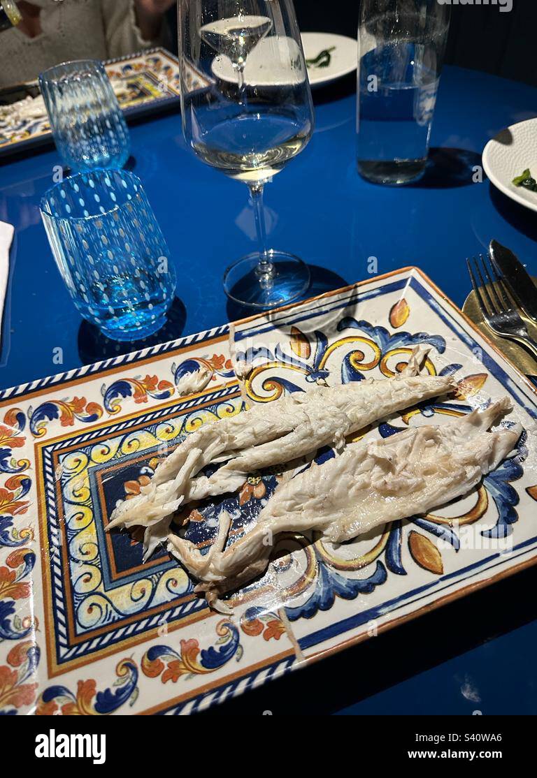 Food photography; high end cuisine; Fish; Restaurant Stock Photo - Alamy