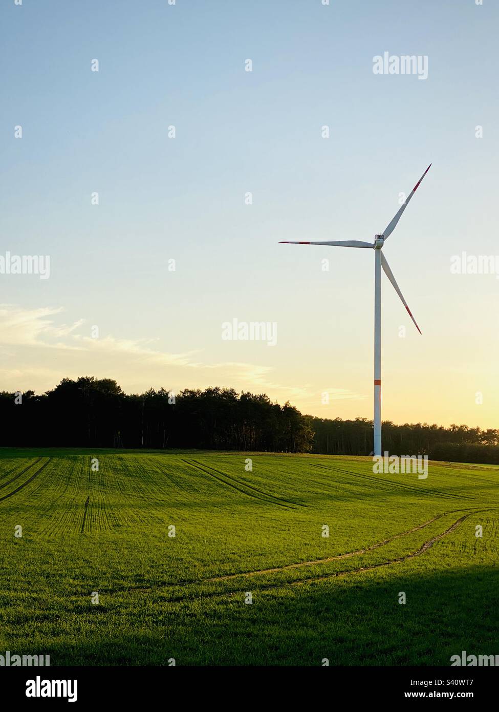 One of the many wind turbines scattered through Germany Stock Photo - Alamy